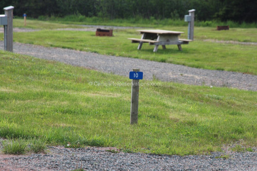 Campsite 10 in Five Islands Provincial Park Campground at Five Islands ...